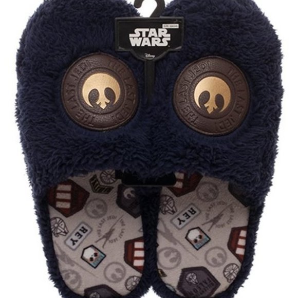 Star Wars | Shoes | Star Wars The Last Jedi Rey Fuzzy House Slippers ...